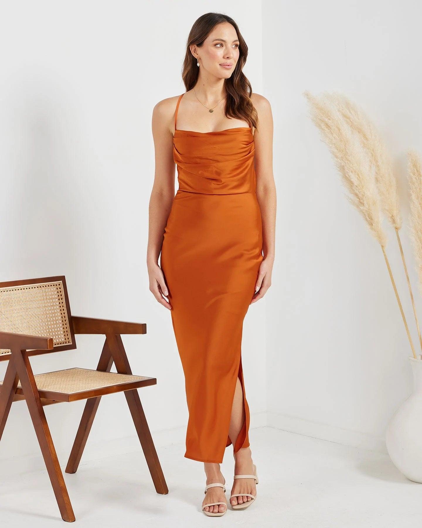Diane Dress - Rust – First Design