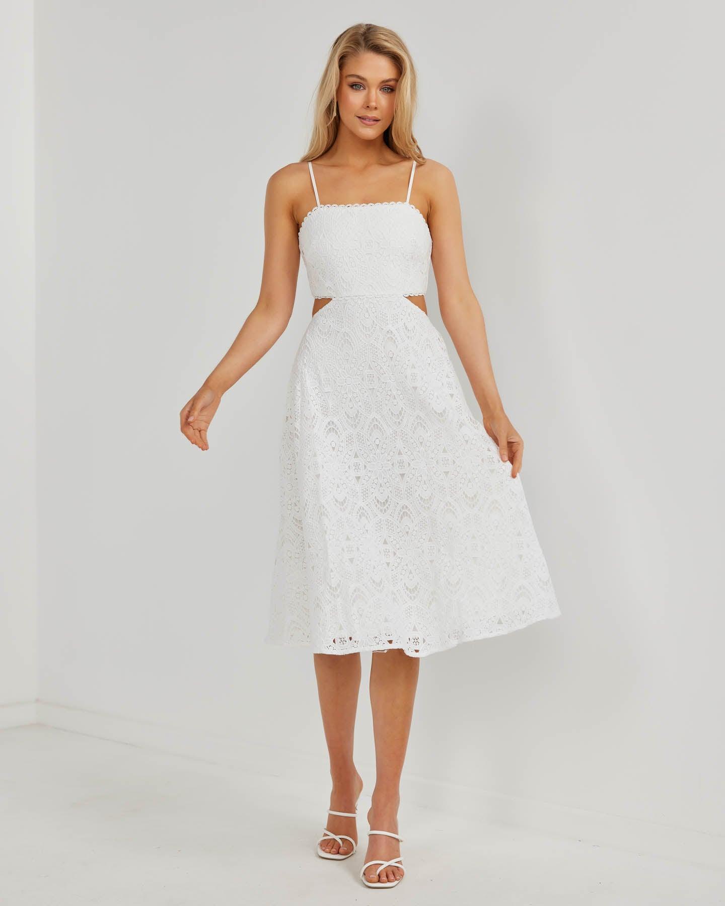 Emillia Dress - White – First Design